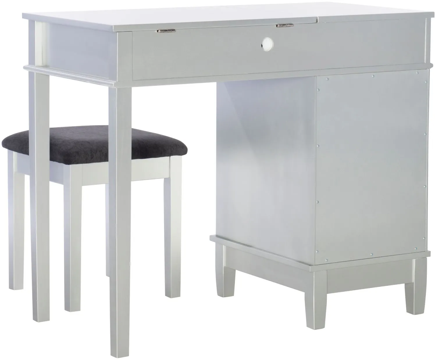 Lattice Silver Vanity Set