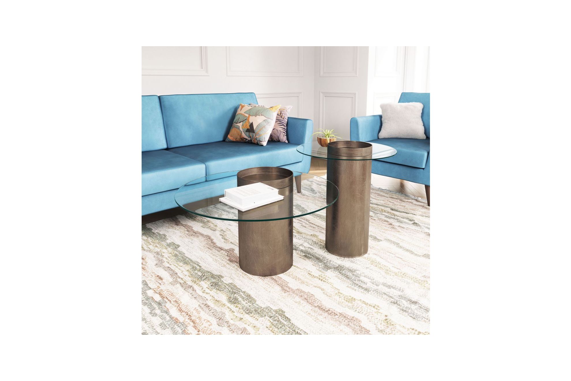 Emi End Table Antique Gold