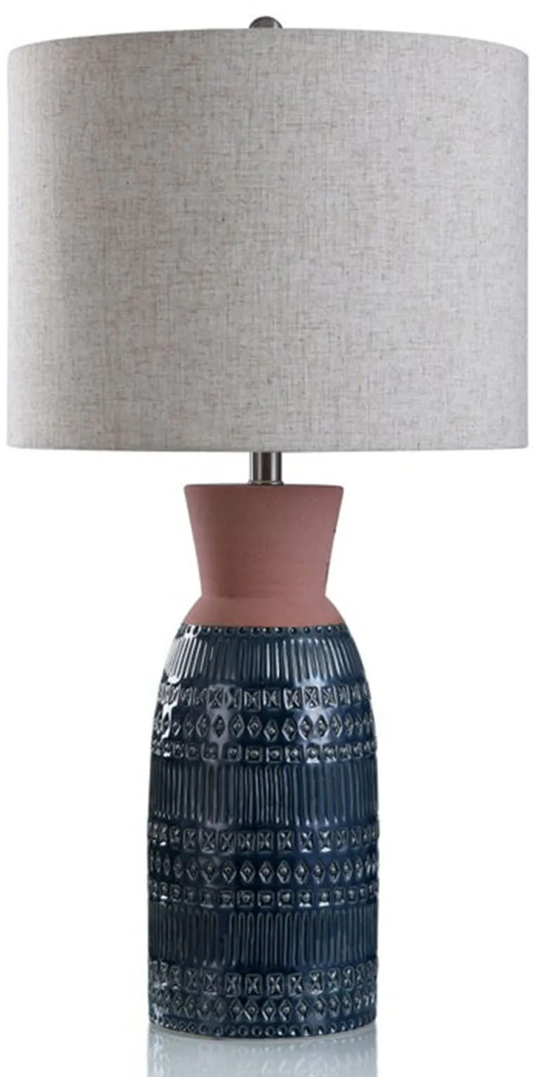 Aztec Glazed Ceramic Table Lamp