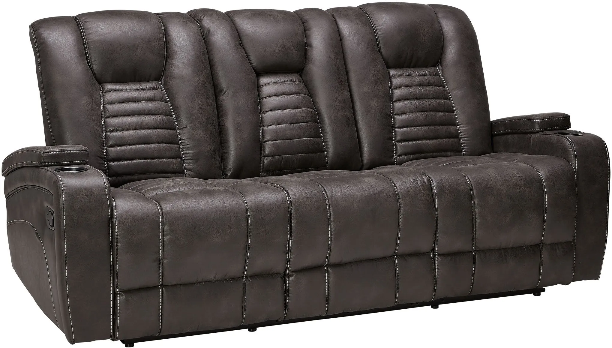 Vance Reclining Sofa with Drop Down Table
