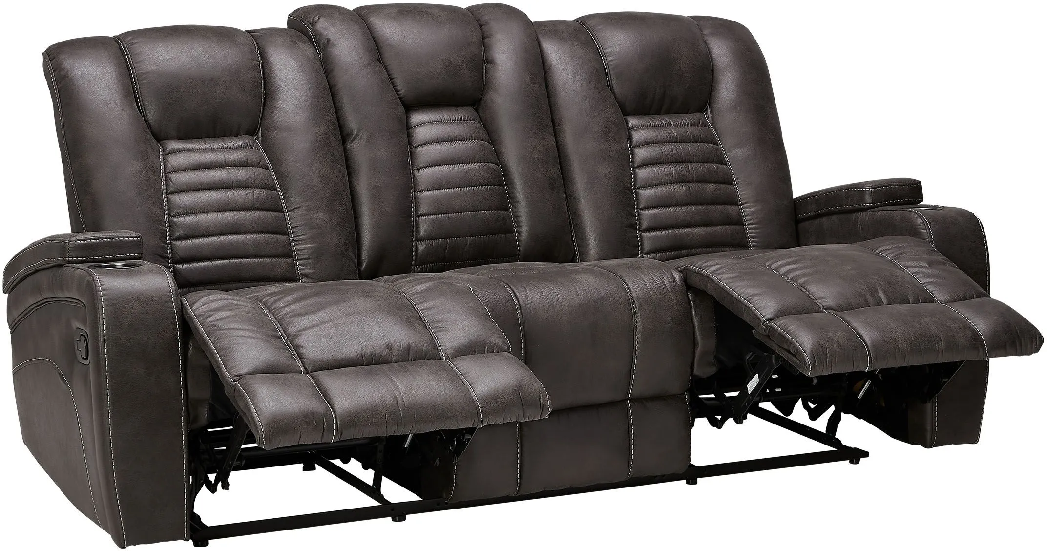 Vance Reclining Sofa with Drop Down Table