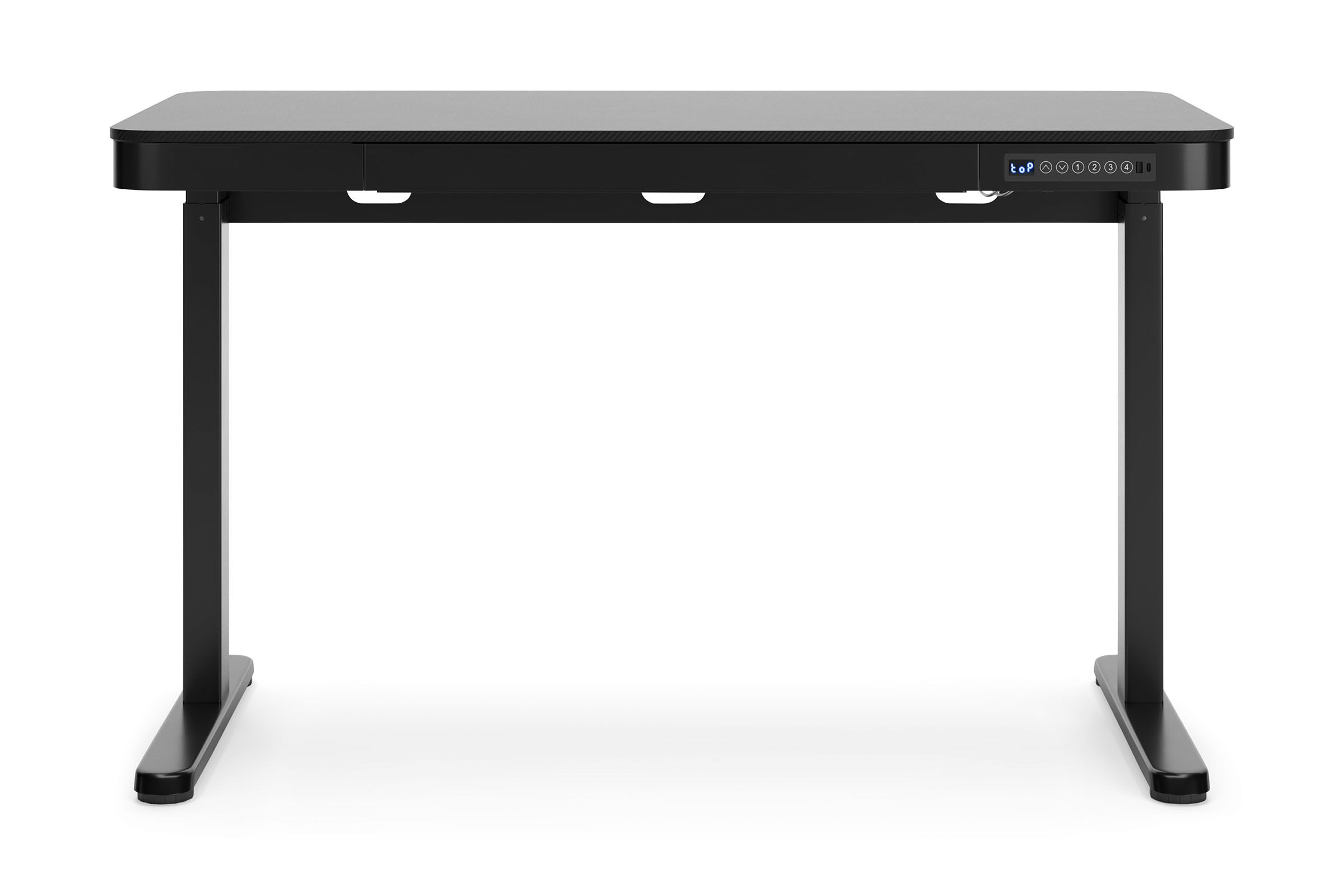 Black Lynxtyn Adjustable Height Desk by Millennium