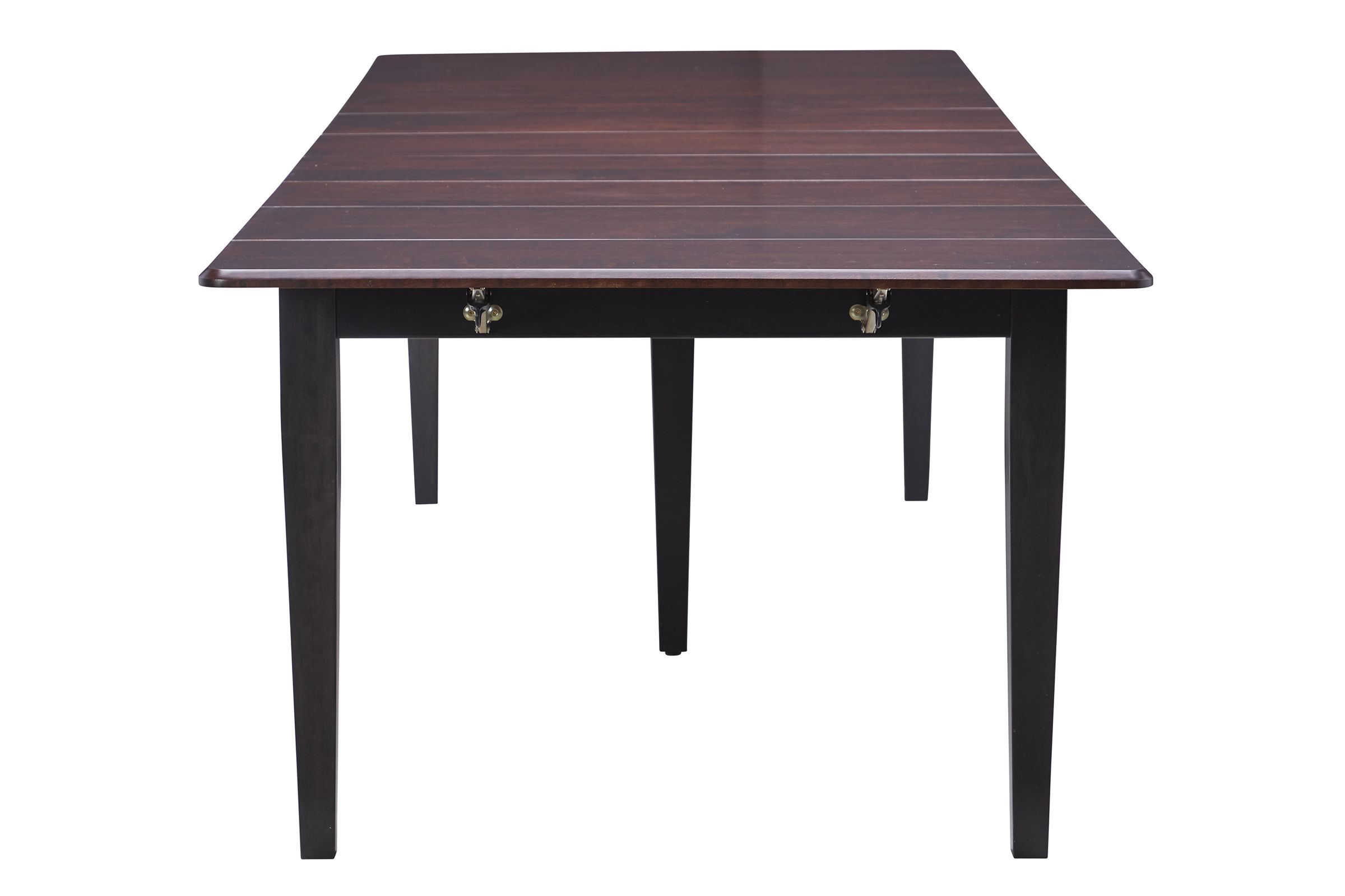 Saber-II Solid Cherry Wood Table with 5 Leaves by Gascho with Auburn ...