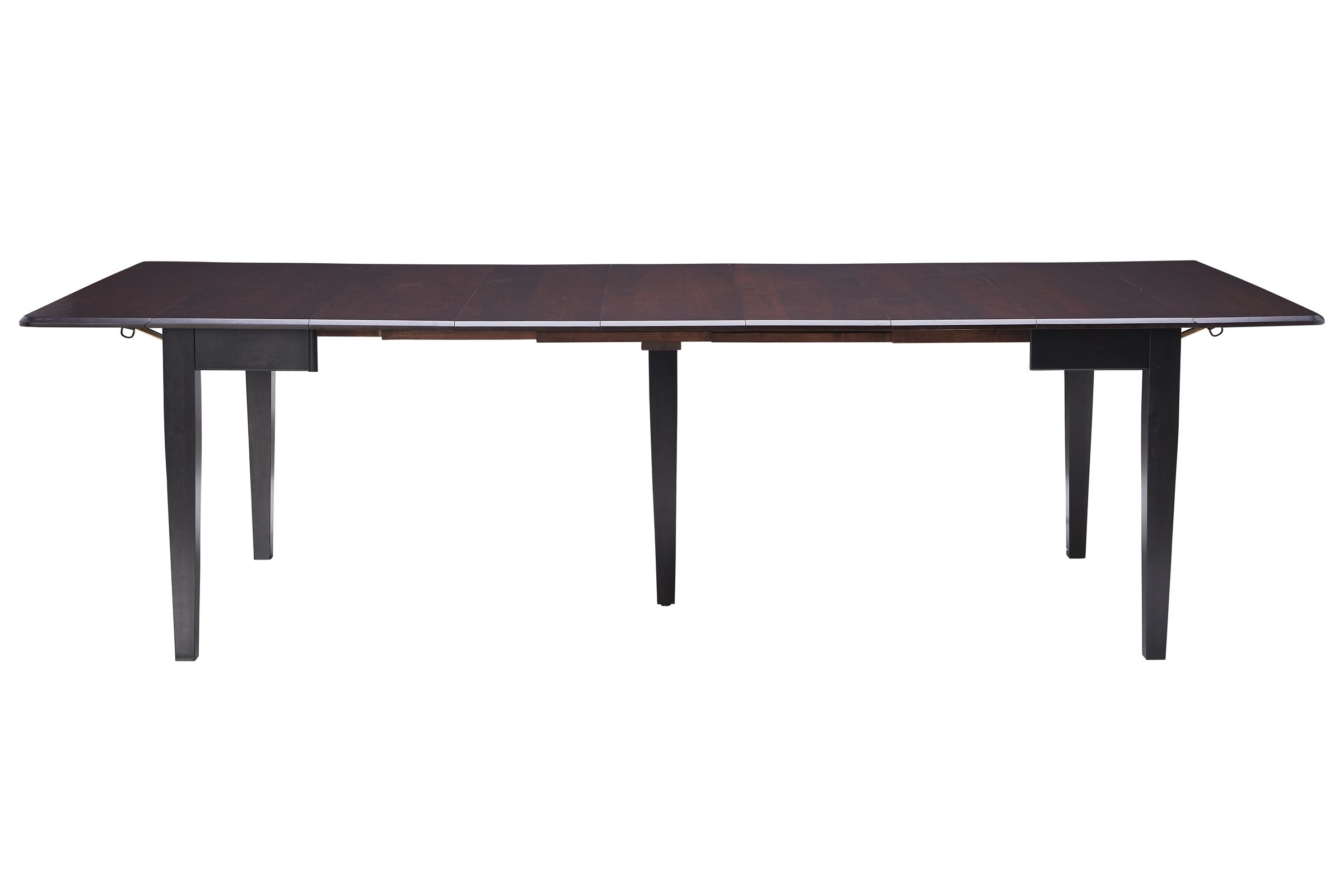 Saber-II Solid Cherry Wood Table with 5 Leaves by Gascho with Auburn ...