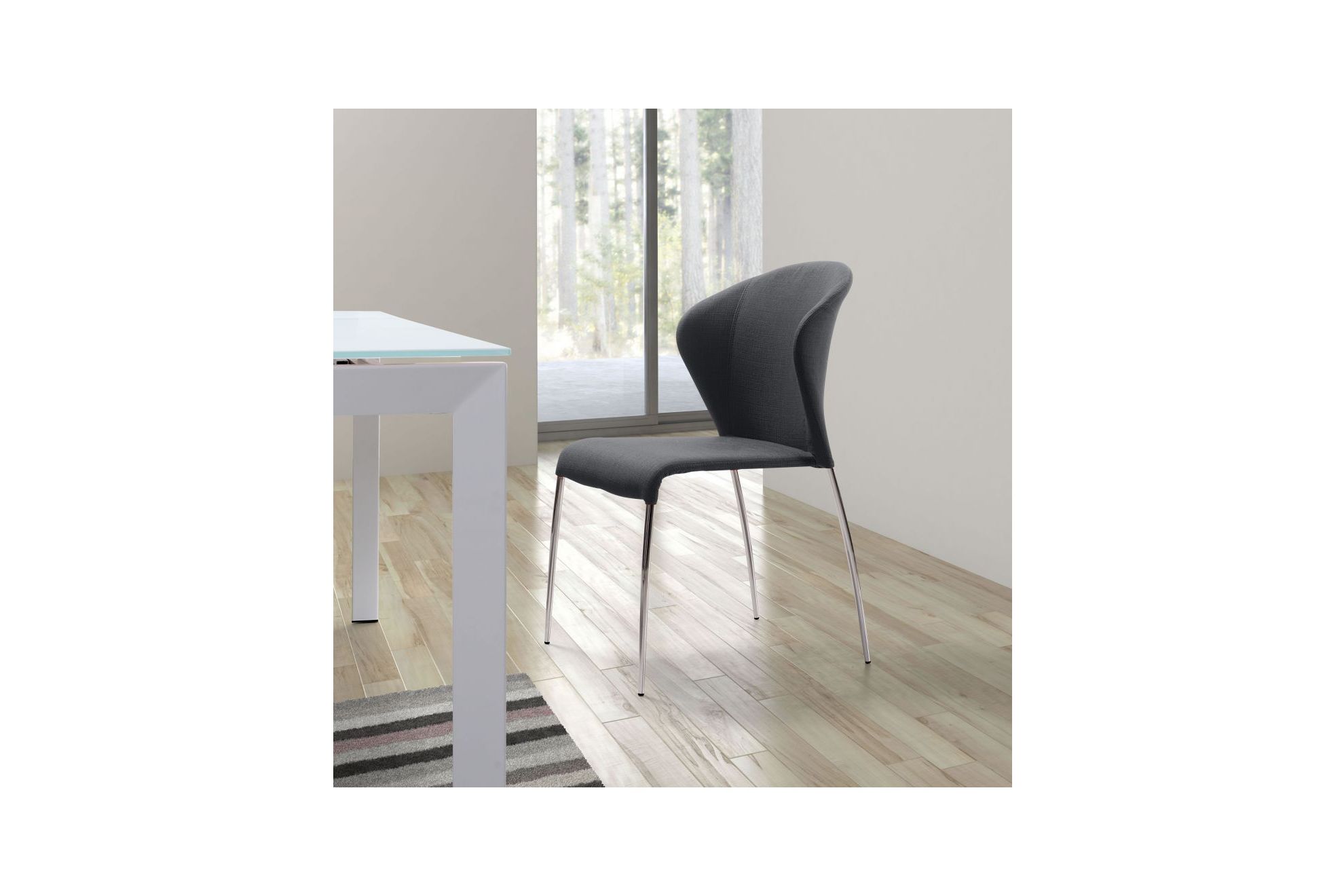 Oulu Graphite Dining Chair, Set of 4