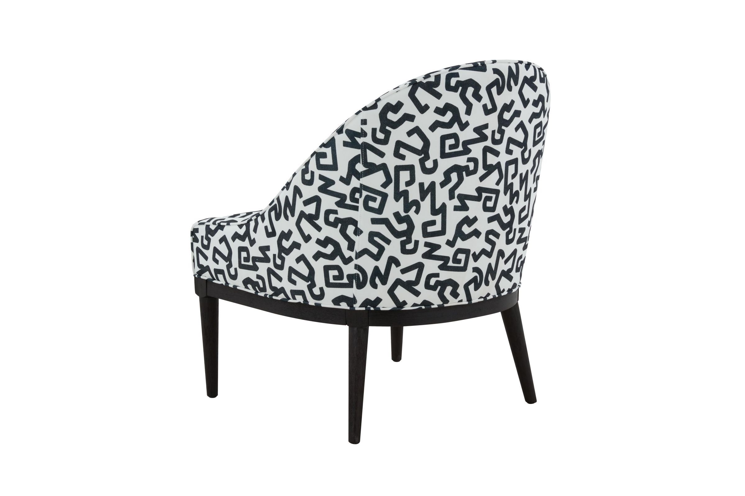 Crystal Velvet Patterned Accent Chair