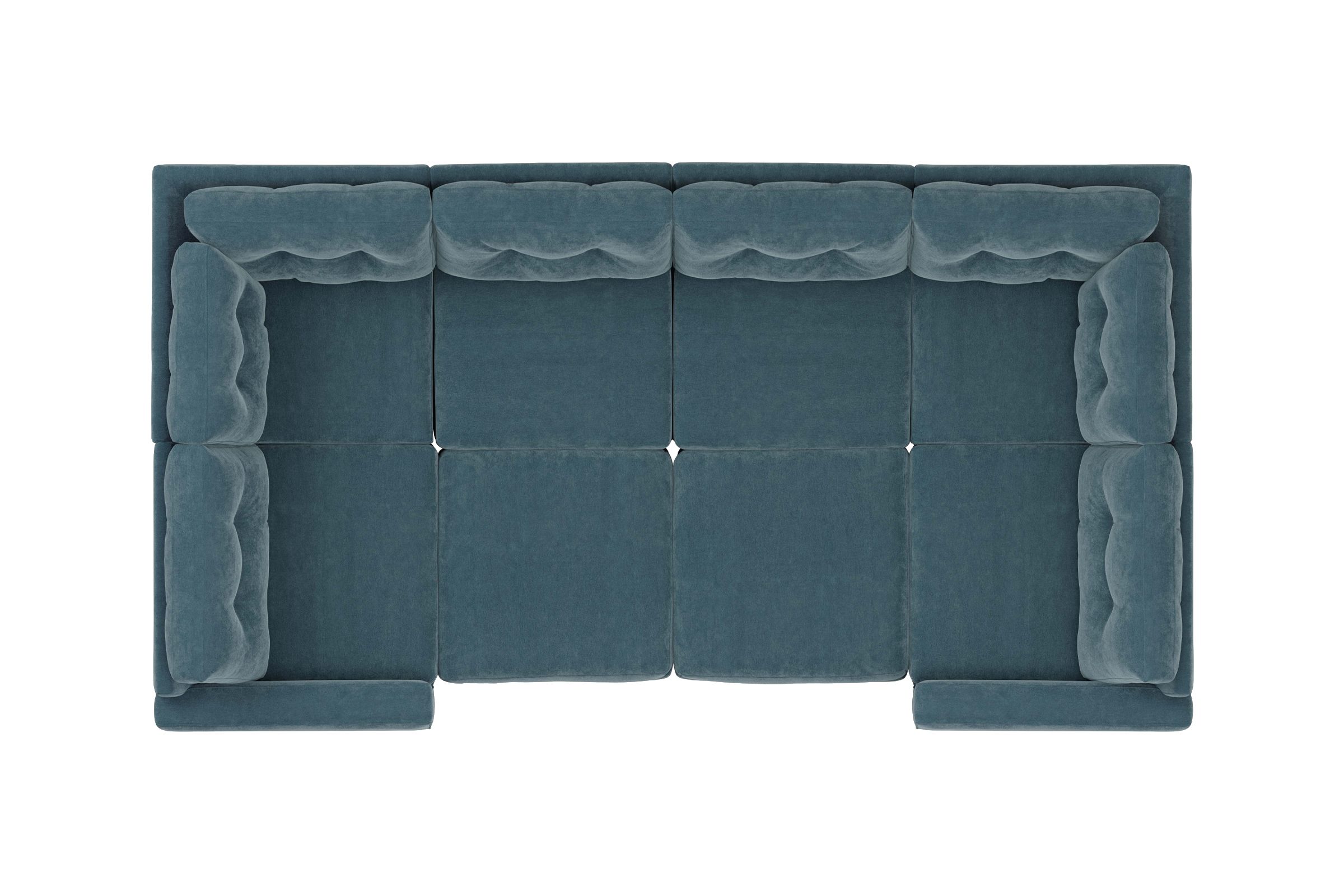 Modular One Teal 6-Piece Sectional