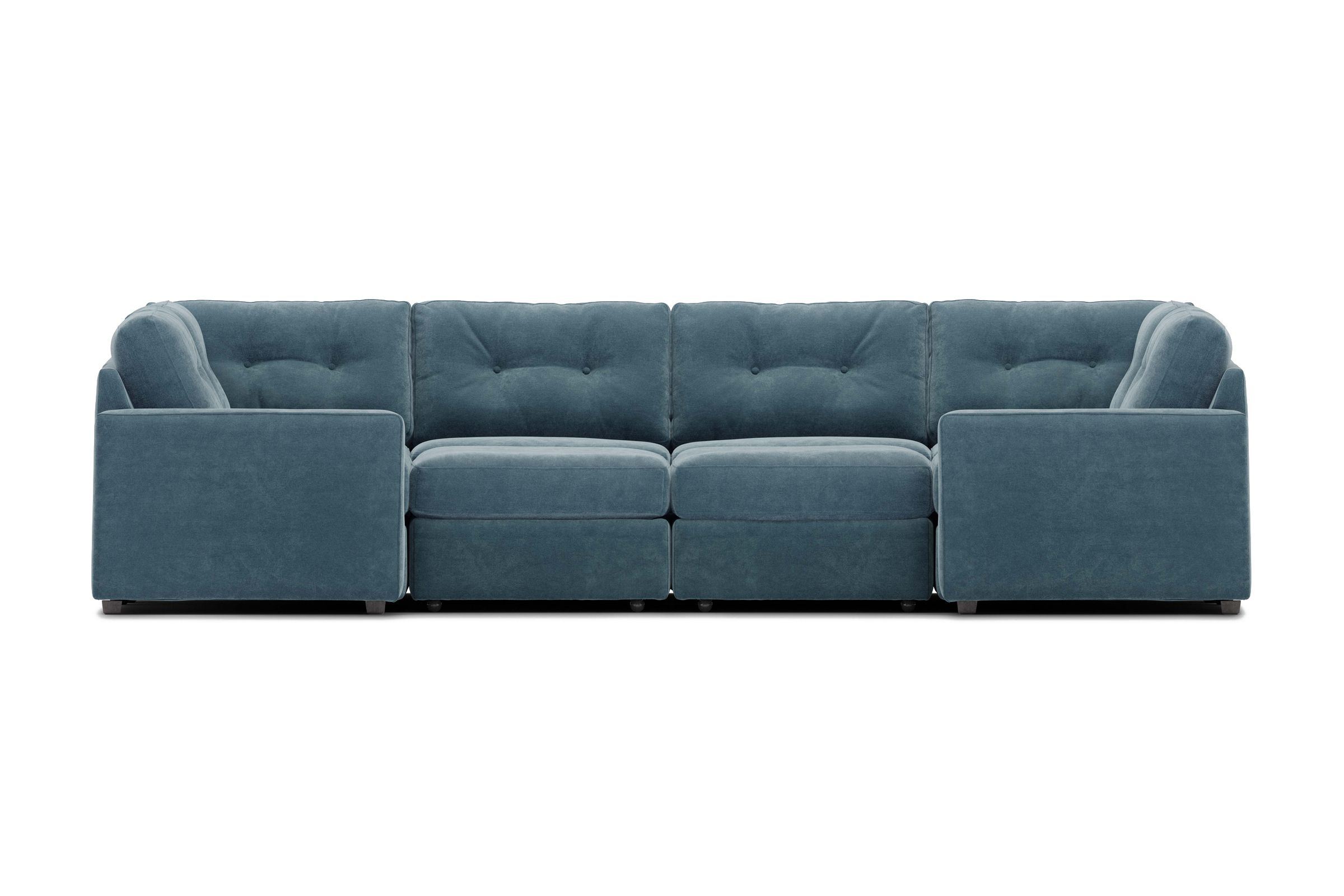 Modular One Teal 6-Piece Sectional