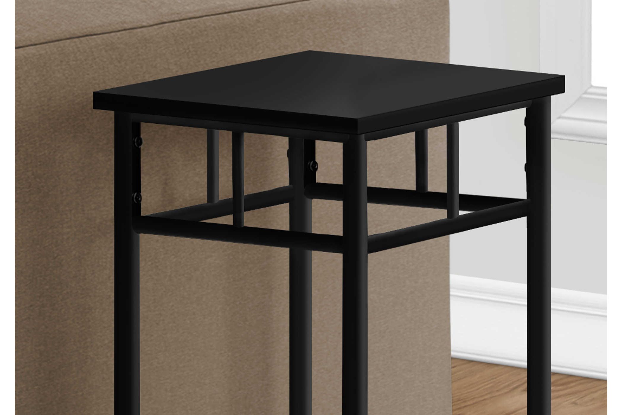 Black Metal Accent Table