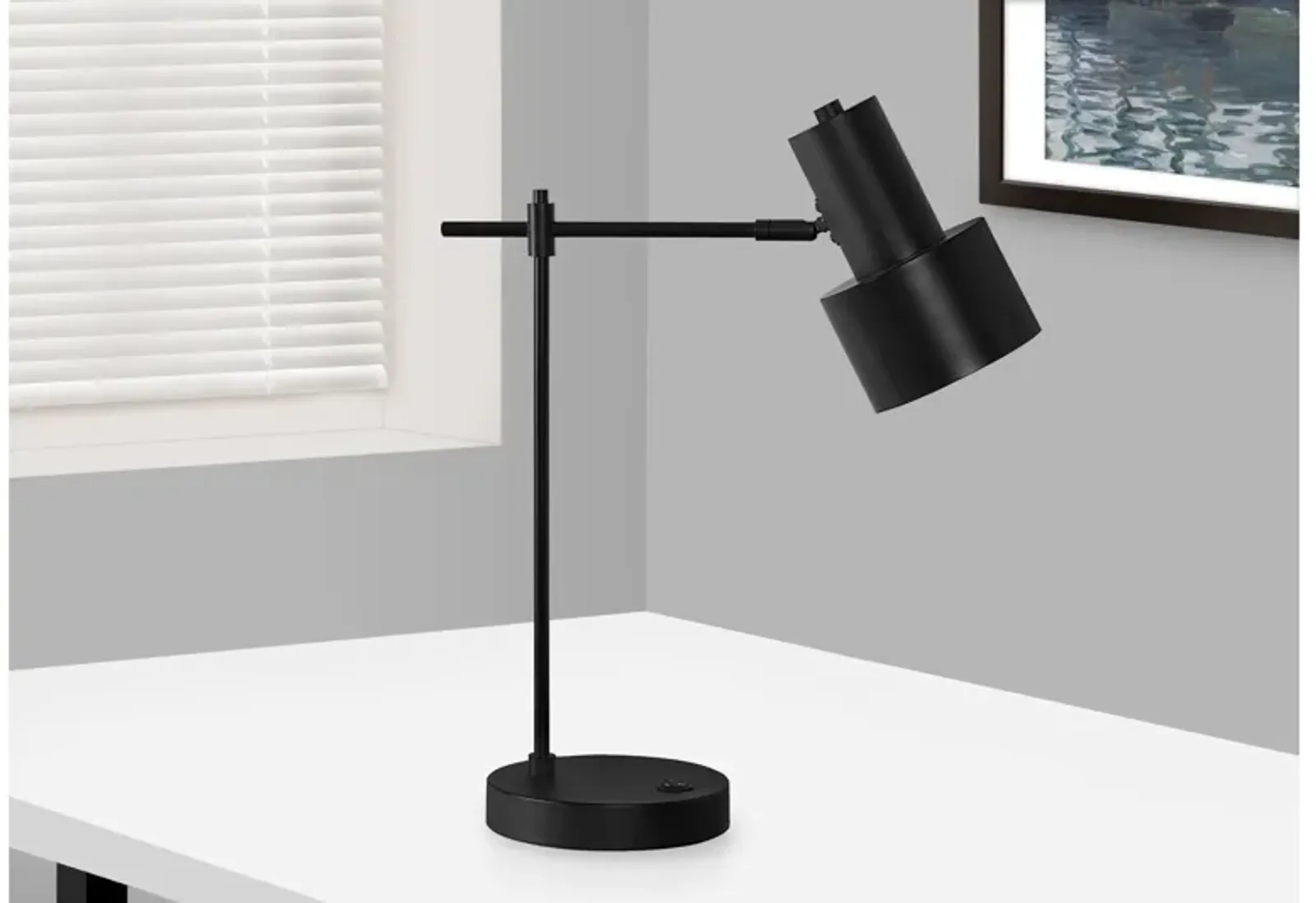 Black Metal Task Table Lamp by Gardner White | Furniture.com