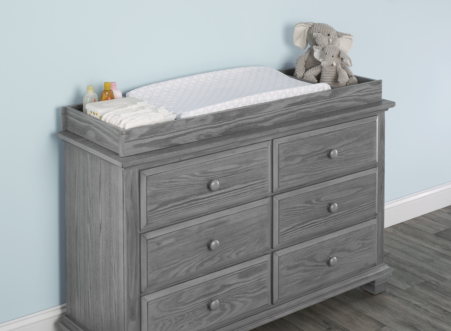 Morgan Changing Topper - Graphite Gray