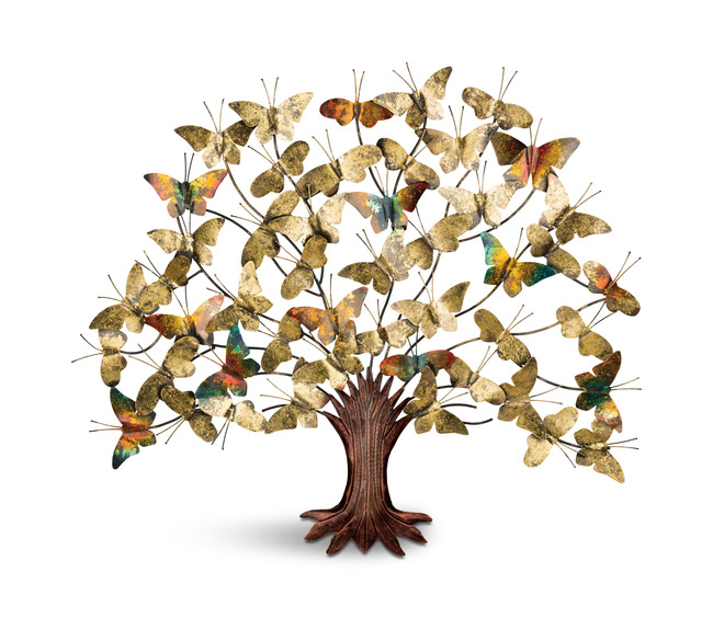 3D Butterfly Tree Of Life Outdoor Wall Art