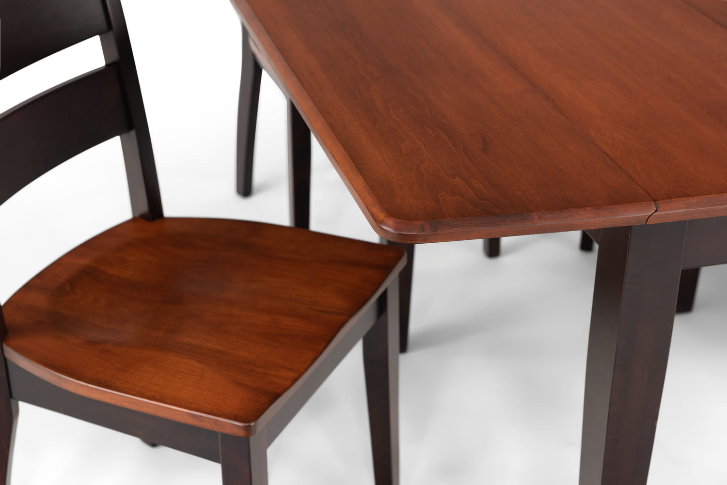 Saber Solid Maple Table With 2 leaves and 4 Lillian dining chairs