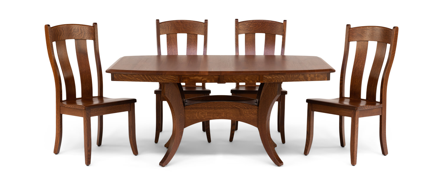 Fort Knox Trestle Table With 4 Side Chairs