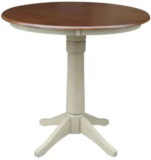 DINING ESSENTIALS 36 INCH ROUND TABLE TOP WITH 36 INCH TRANSITIONAL ...