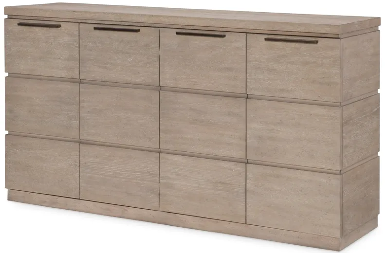 Contemporary 4-Door Credenza