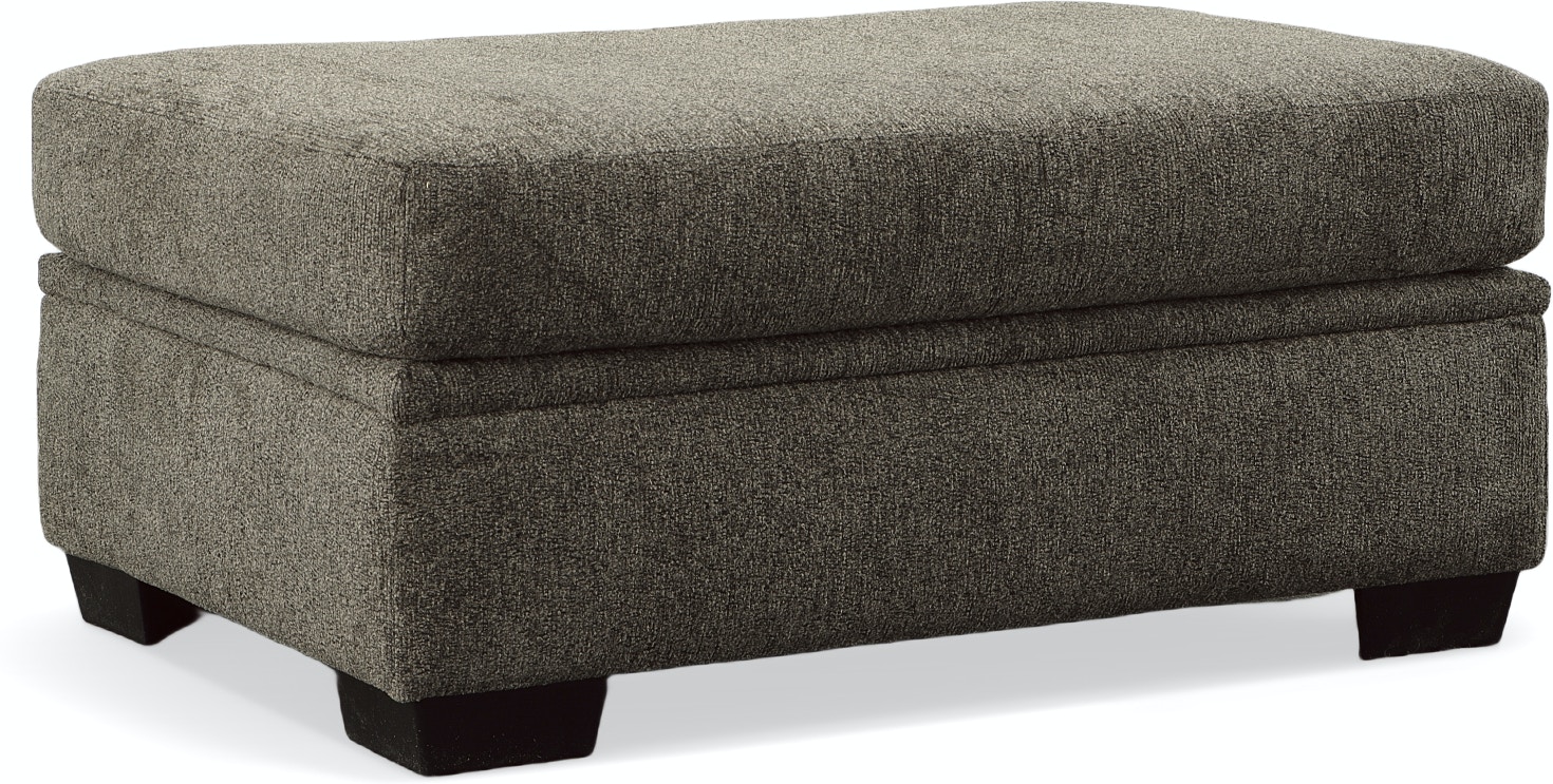 Behold BAILEY OTTOMAN-CHARCOAL