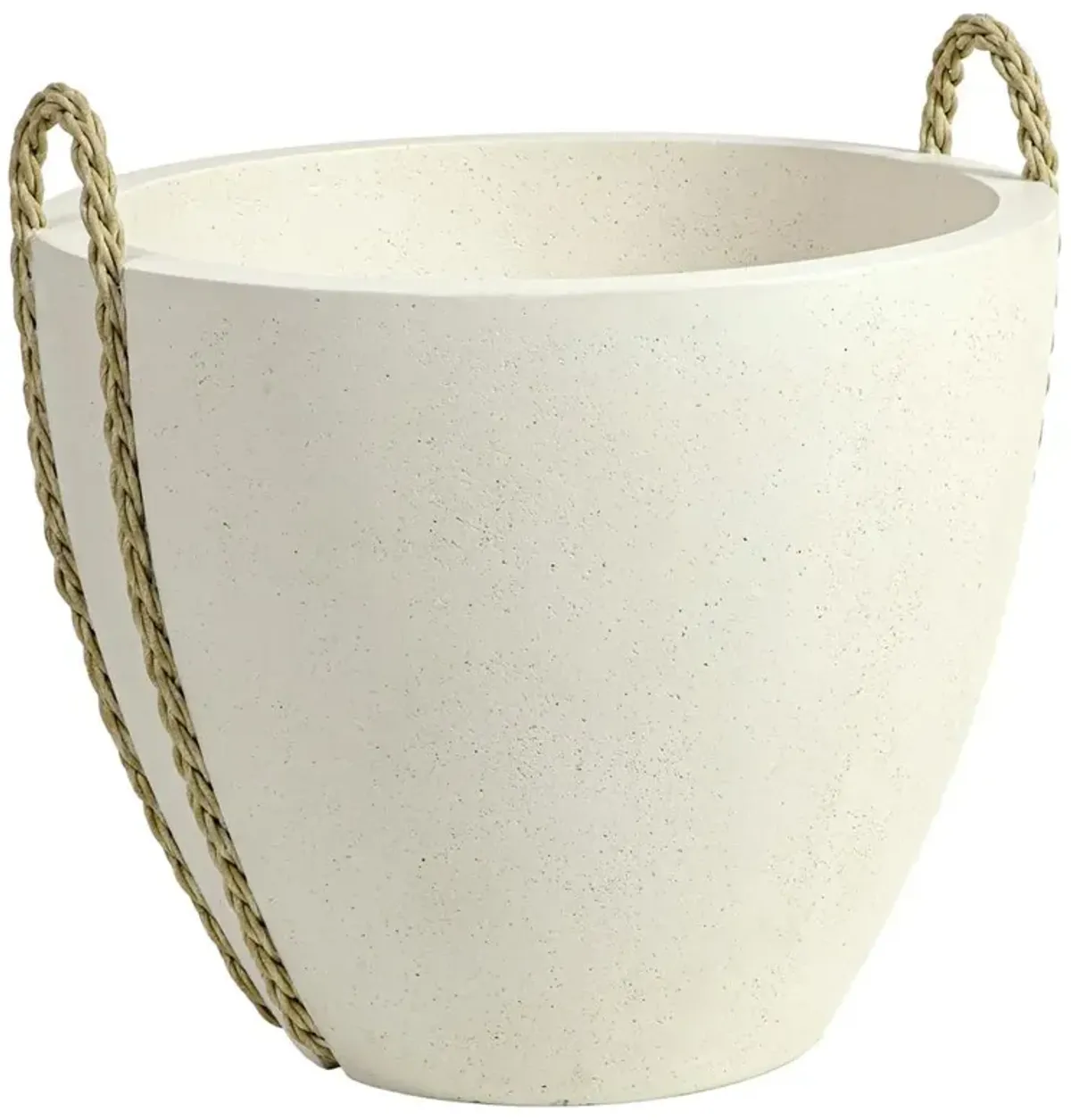 Riona Coastal Beach Natural Woven Rattan Round Base Urn Pot Planter by ...
