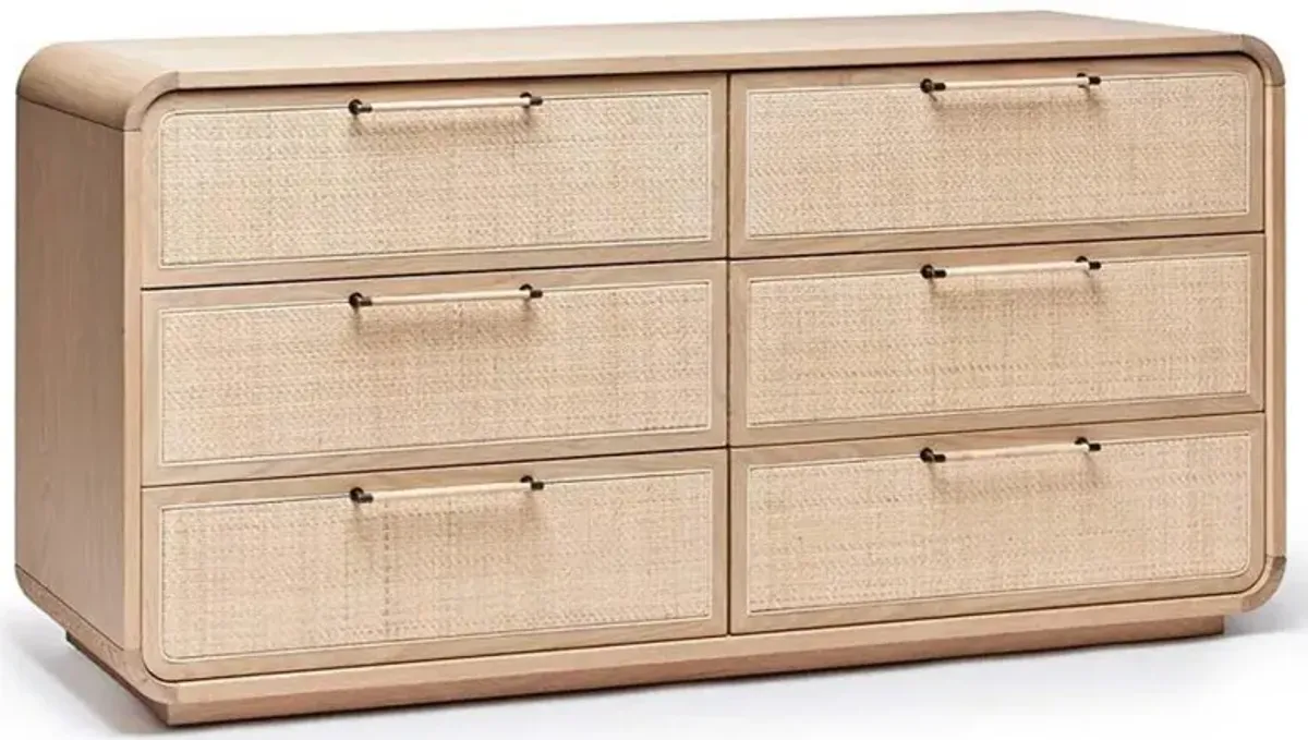 Worlds Away Atticus Modern Classic White Natural Grasscloth Double ...