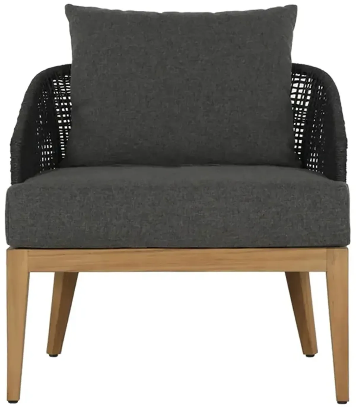 Quaid Coastal Beach Brown Woven Outdoor Swivel Accent Chair by Kathy ...