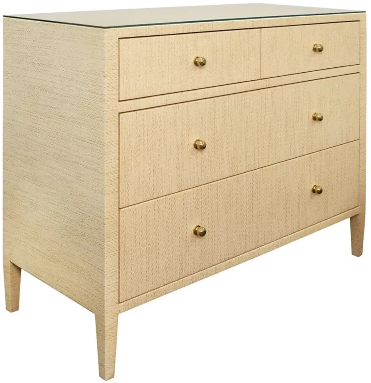 Elias Modern Classic Brown Oak Double Dresser by Kathy Kuo Home ...