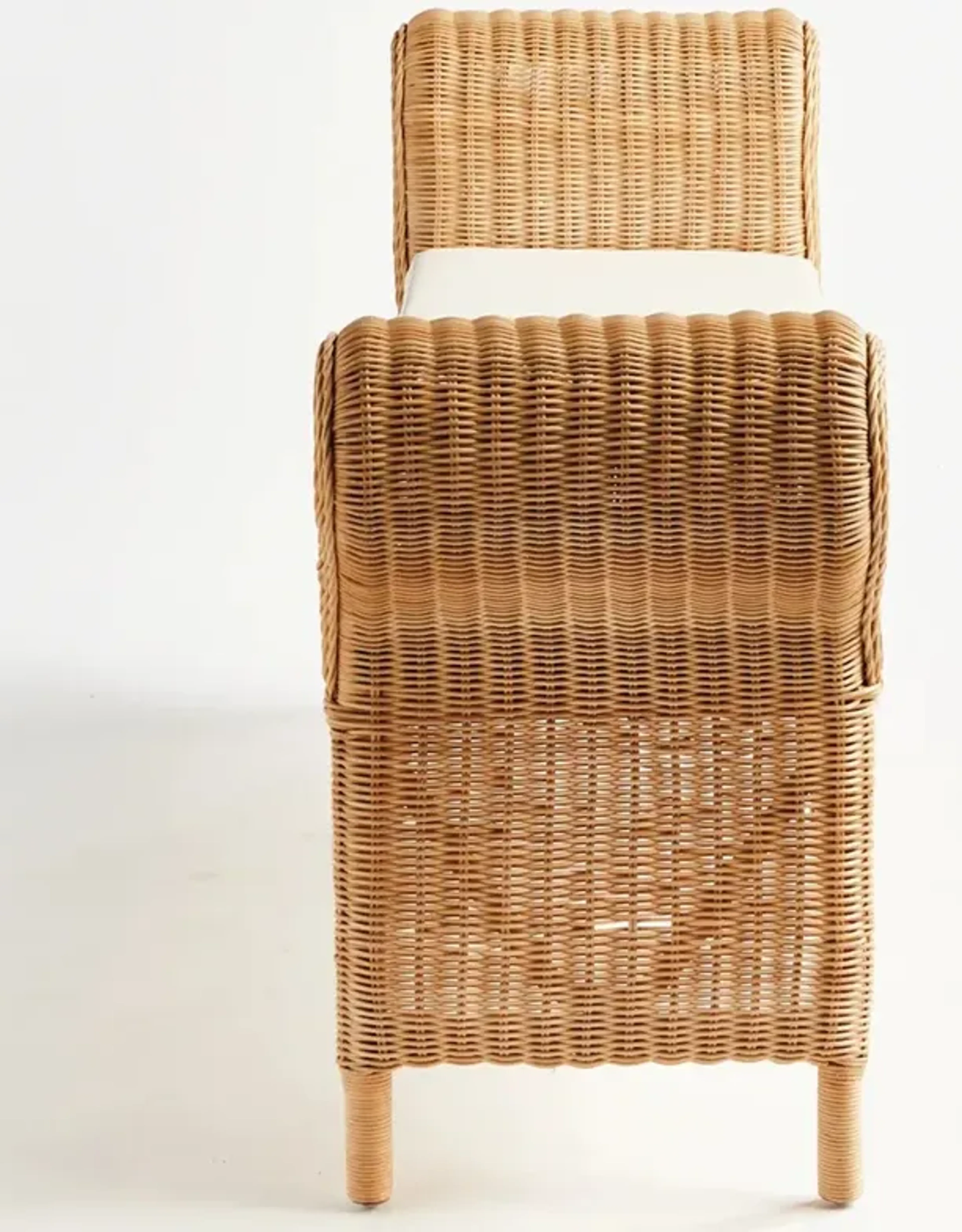 Cesare Coastal Beach Natural Woven Rattan Entryway Bench Kathy Kuo Home ...