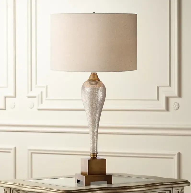 Possini Euro Design Gigi Mercury Glass Table Lamp