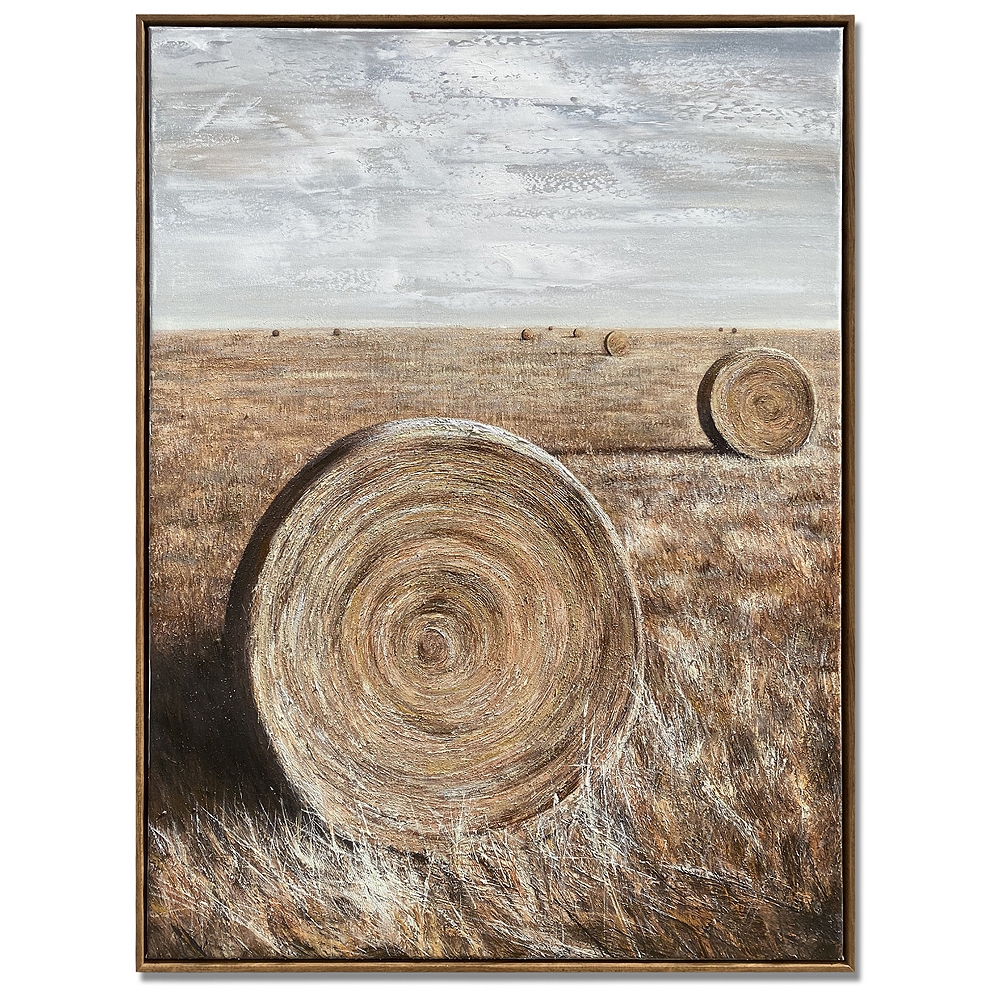Crestview Collection Hay Day Framed Canvas Painting