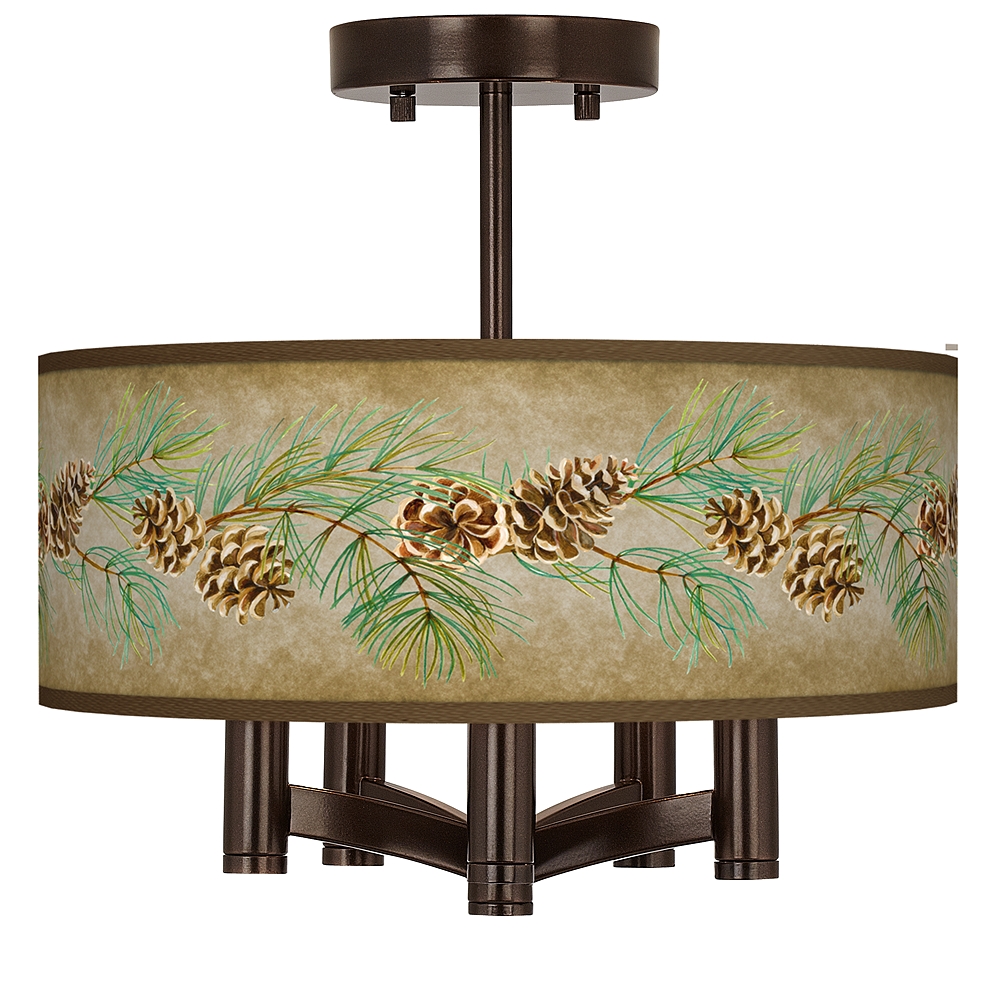 Cone Branch Ava 5-Light Bronze Ceiling Light