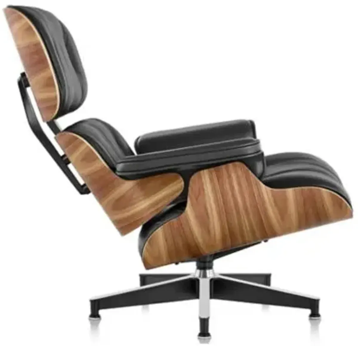 Eames Molded Plywood Lounge Chair with Metal Legs, Upholstered by ...