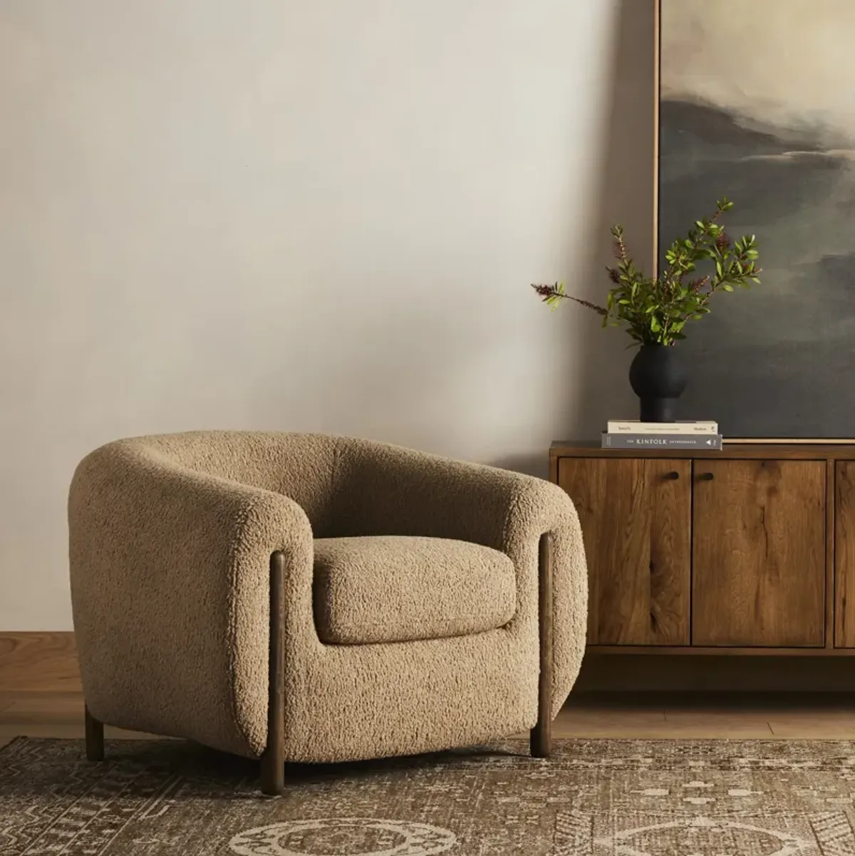 Dillon Swivel Leather Chair by Mathis Home | Furniture.com