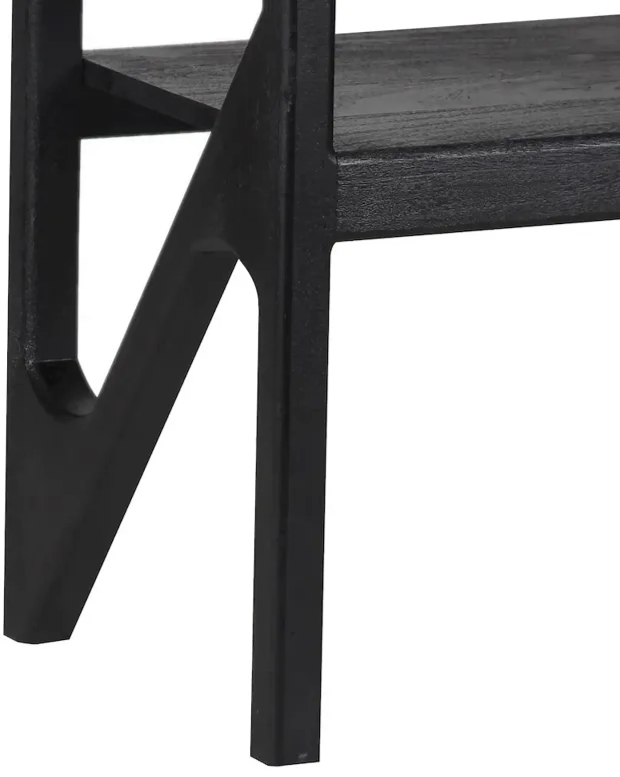 Porter Designs Canberra Solid Mango Wood Console Table, Black ...
