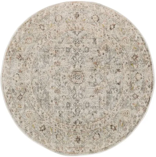 Rustic Textures RUS06 Beige/Gray 5'3” x Round Rug by Mathis Home ...