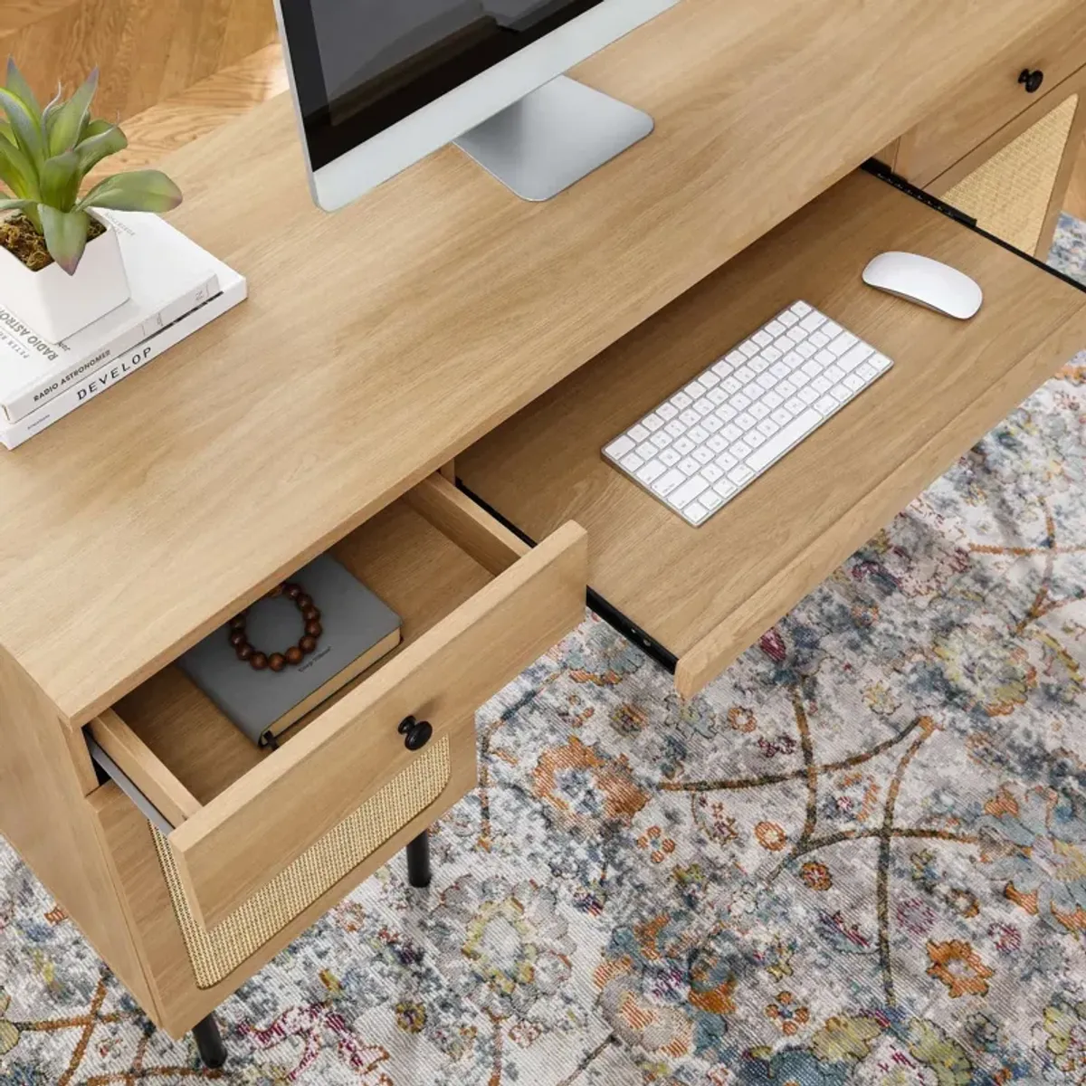 FLEXISPOT EN1 One Piece Standing Desk, 48 x 30 Electric Height ...