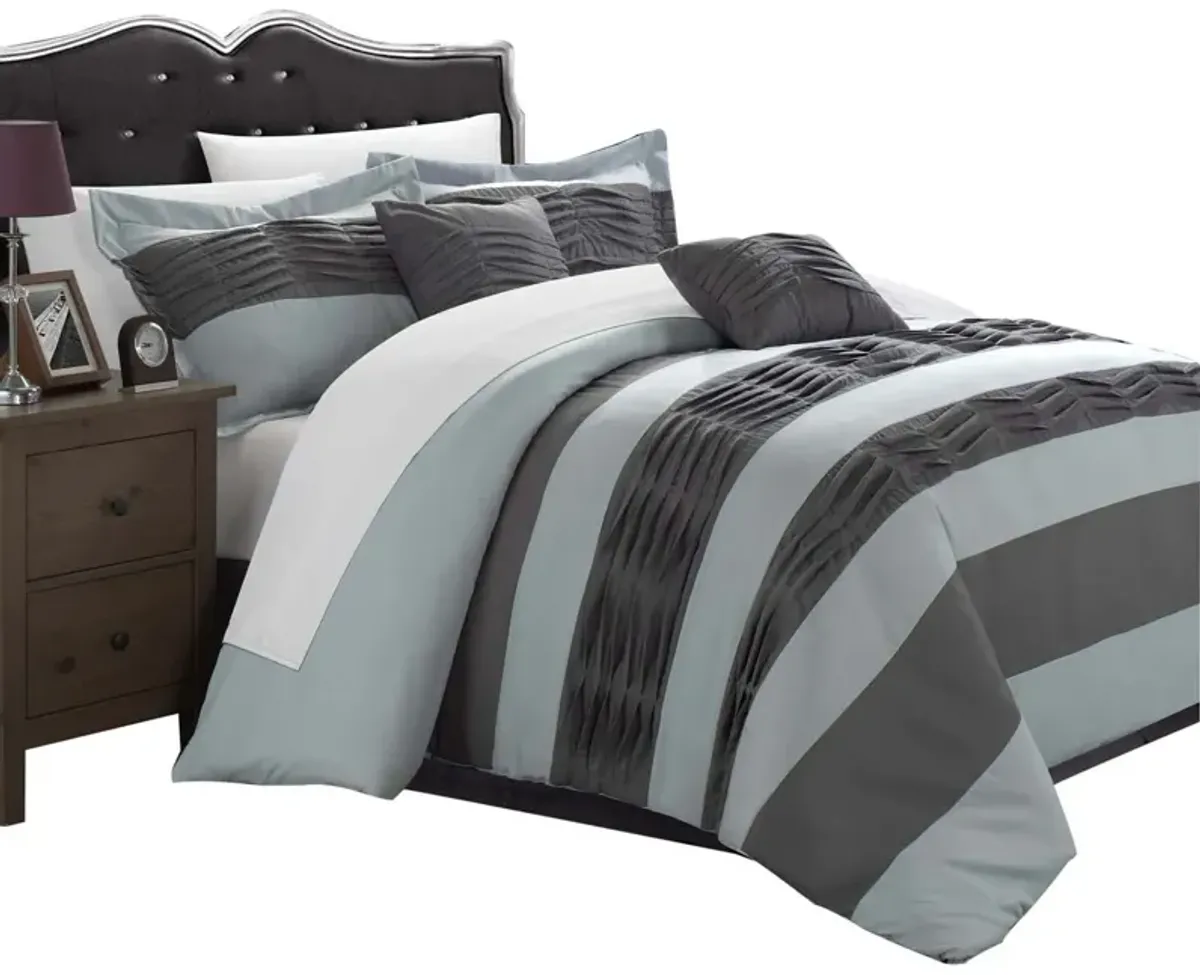 2-Piece Reversible Comforter Set with Sherpa and Faux Fur Soft Cozy ...