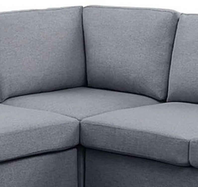 Archer 121 Inch Modular Sectional Sofa with Reversible Chaise, Light ...