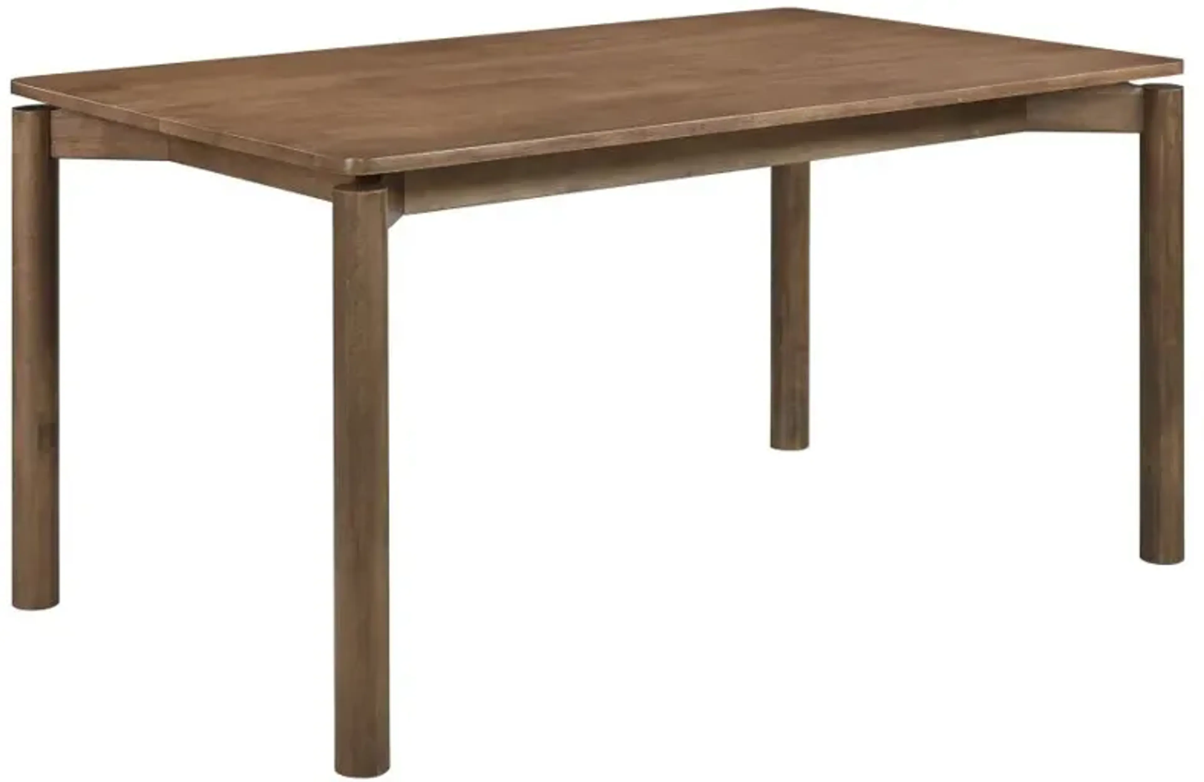 Parkridge 59 Inch Rectangular Dining Table Natural Walnut Mid In Mod ...