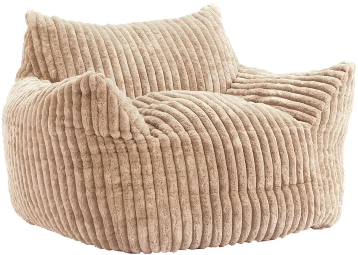 Maggie Ruffle Slipper Chair - Ranjit Floral - Handcrafted - Beige by ...