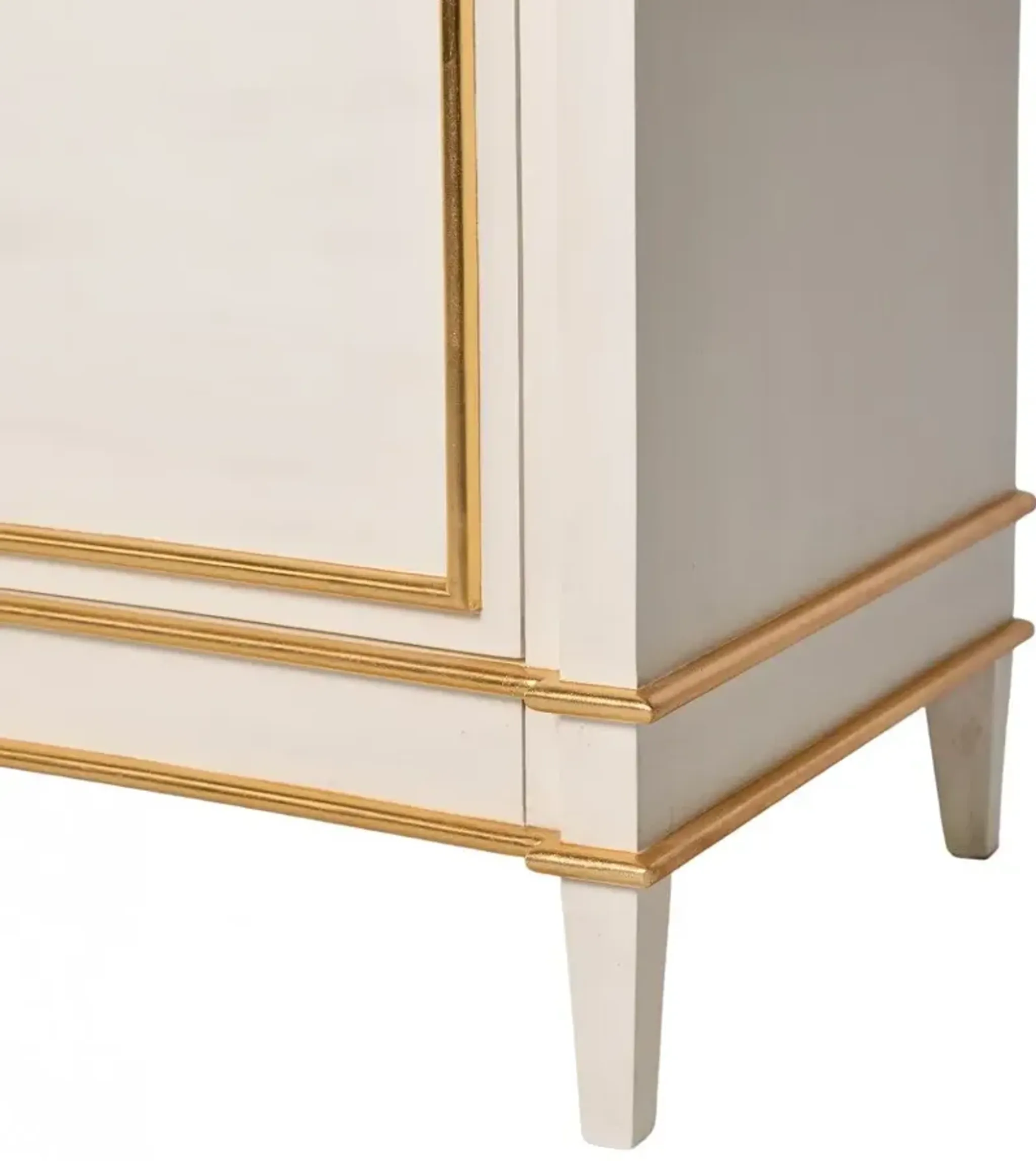 Ella Home Izmir Antique White Cabinet | Furniture.com