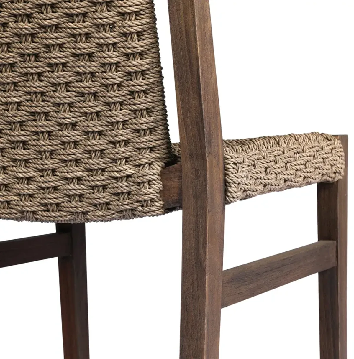 Dylan Outdoor Woven Dining Chair, Smoke Black/White by One Kings Lane ...