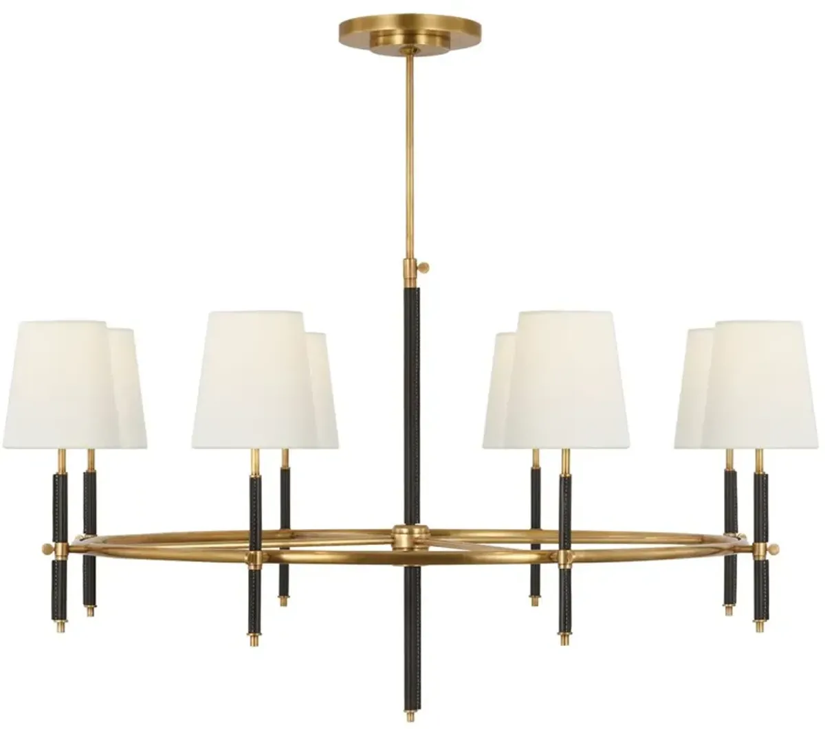 Bryant Leather Wrapped Ring Chandelier by One Kings Lane | Furniture.com