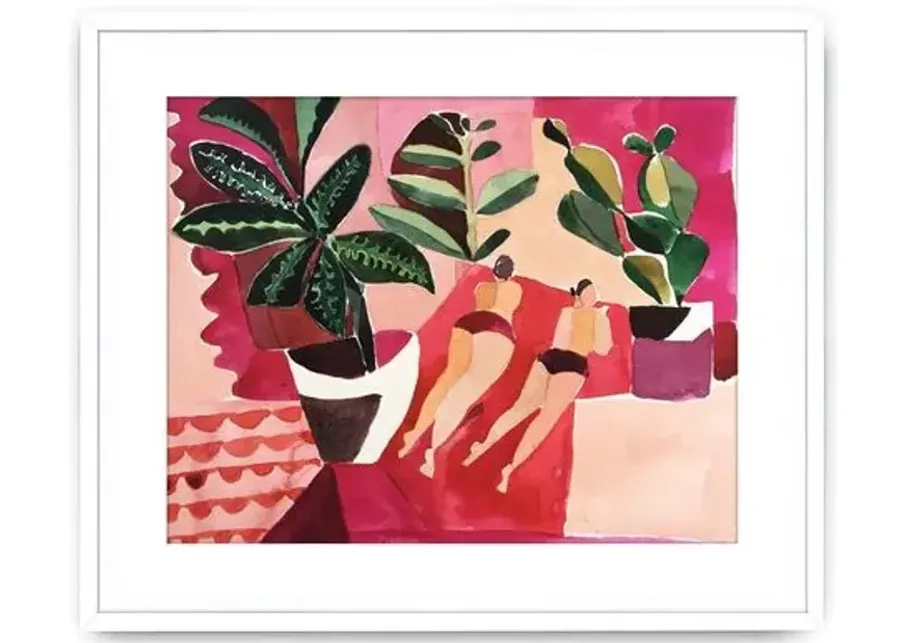 Hayley Mitchell - Sun Bathing in Ibiza - Blue