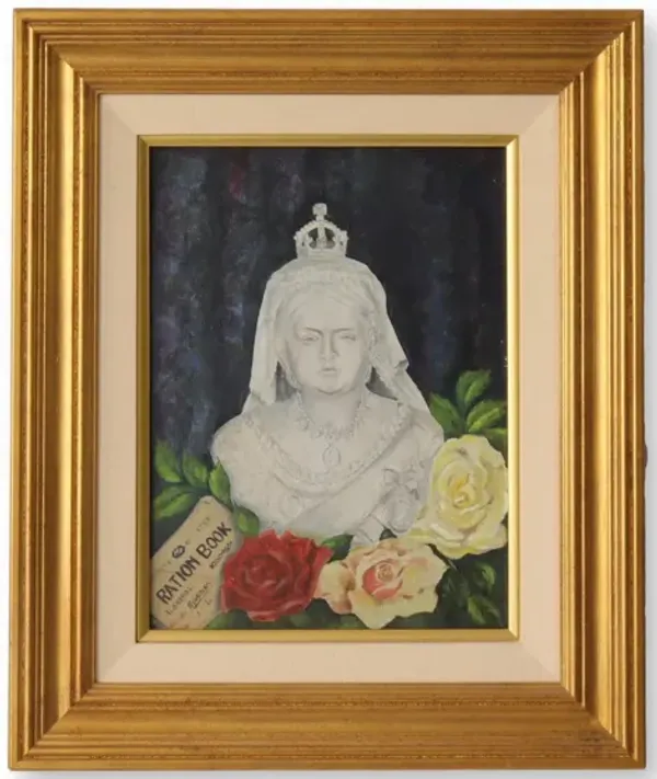 Antique French Still Life Painting - Rose Victoria - Black by One Kings ...