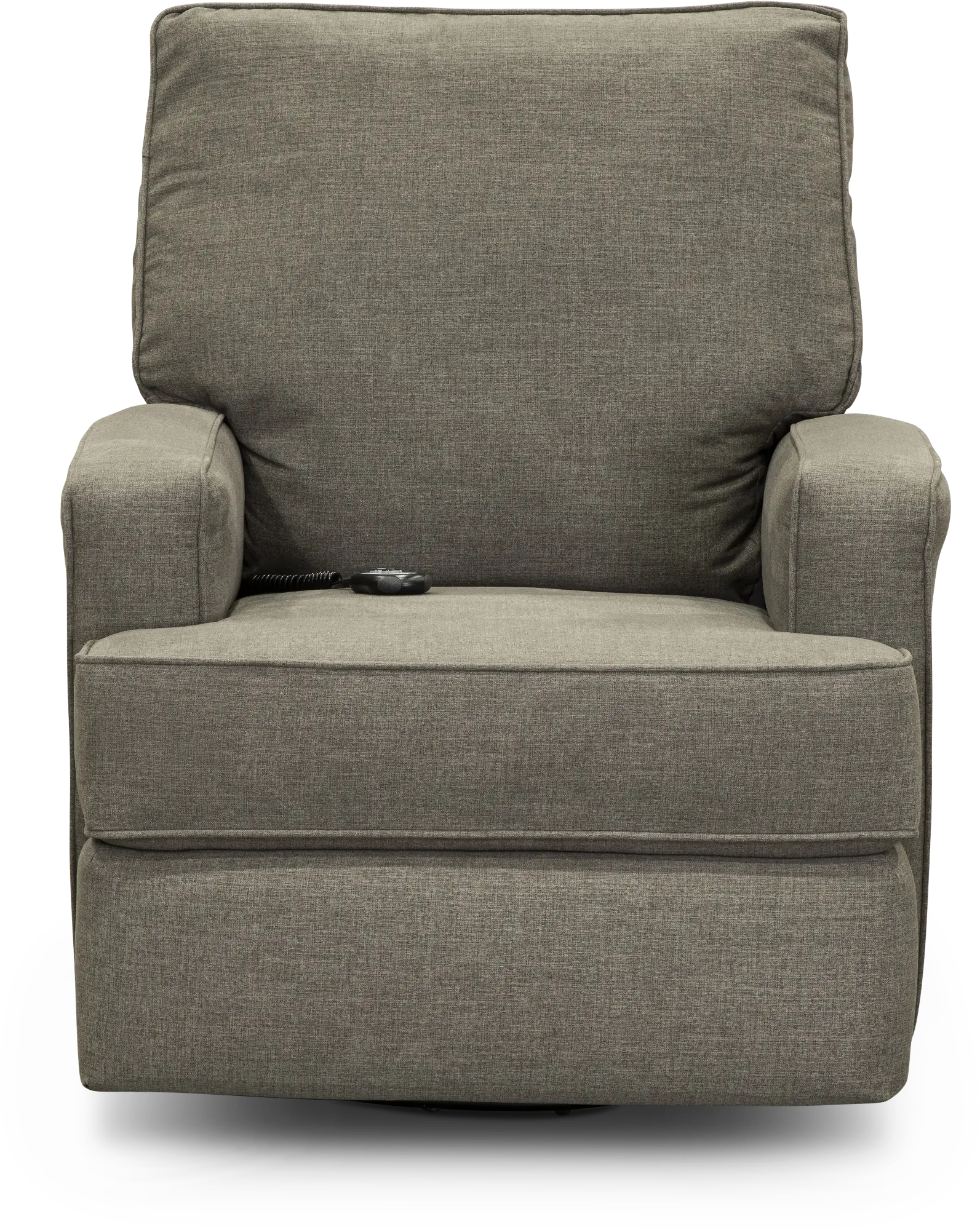 Kersey Pewter Brown Power Swivel Glider Recliner