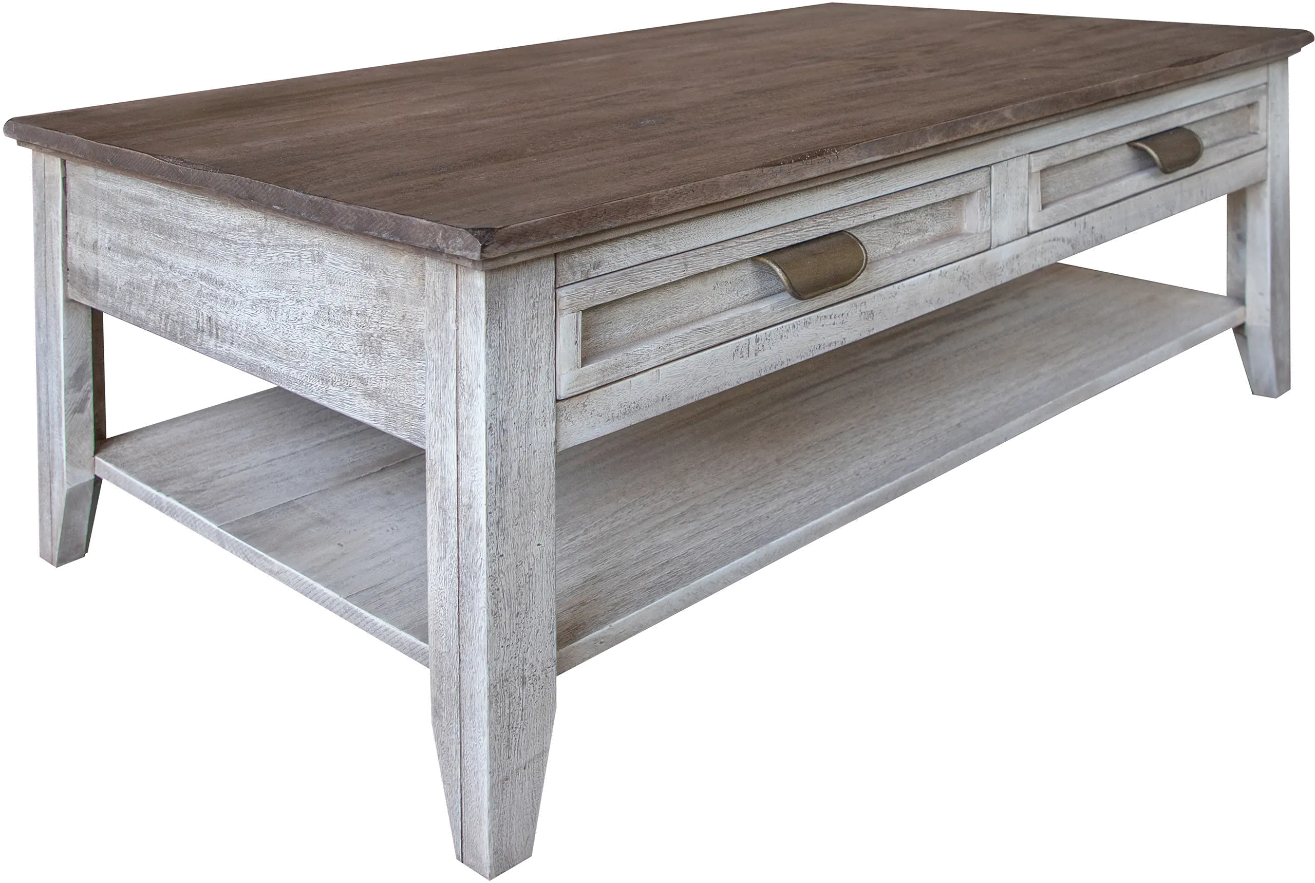 Sahara Brown Two-Tone Coffee Table
