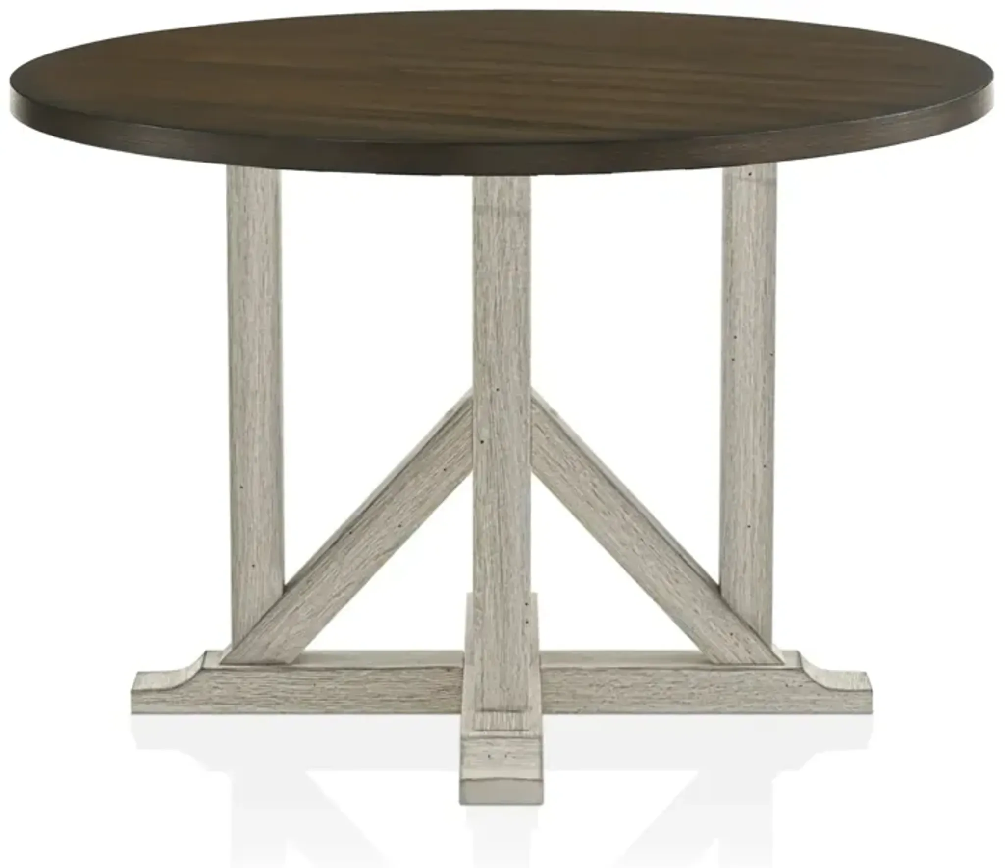 Kadda Antique White Round Dining Table | Furniture.com