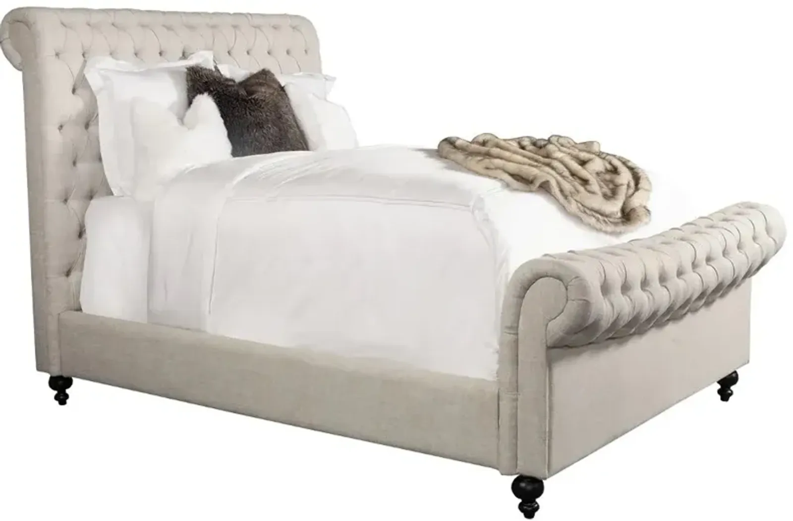 Juliana Sand King Upholstered Bed by RC Willey Furniture