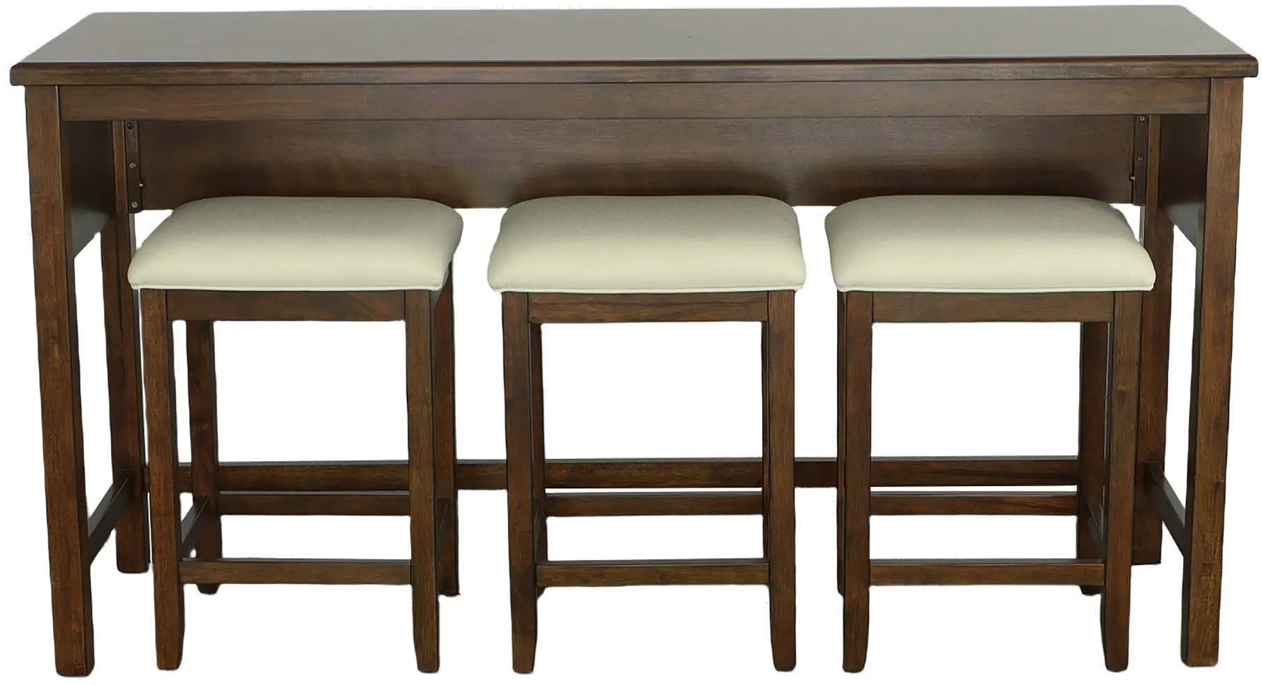 Oakwood Terrace Sand 5 Pc Round Dining Room with Cane Back Chairs