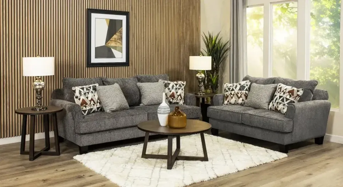 Bryn Gray Loveseat by RC Willey | Furniture.com
