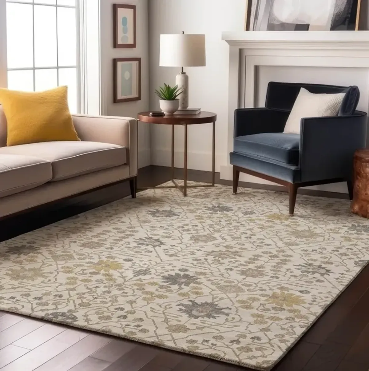 Pascal White 5 x 8 Shag Area Rug by RC Willey | Furniture.com